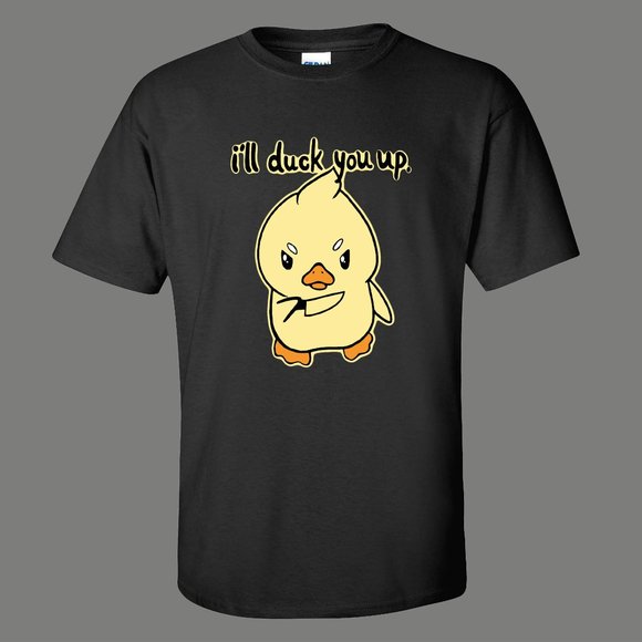 Shirts | I Will Duck You Up Rubber Ducky Cartoon Art Parody | Poshmark